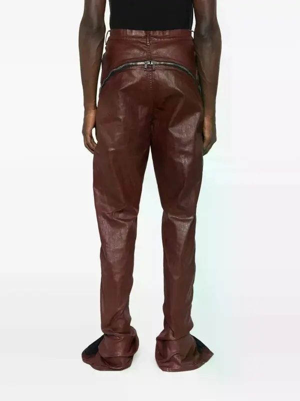 Rick Owens Zip-detail Leather Jeans