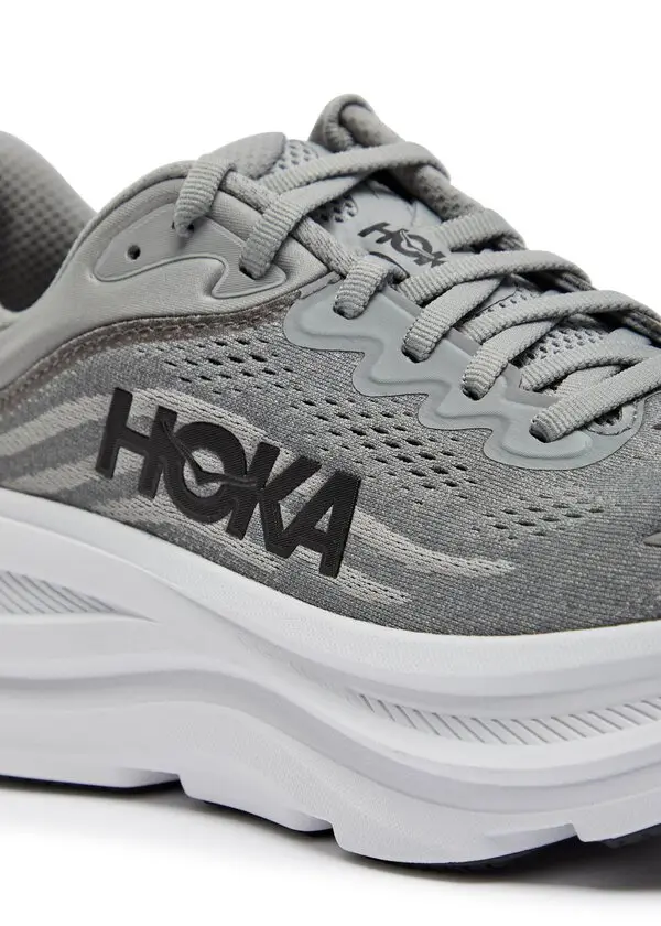 HOKA® Bondi 9 Mesh Sneakers - Grey