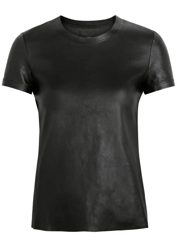 Stouls Stretch-leather T-shirt