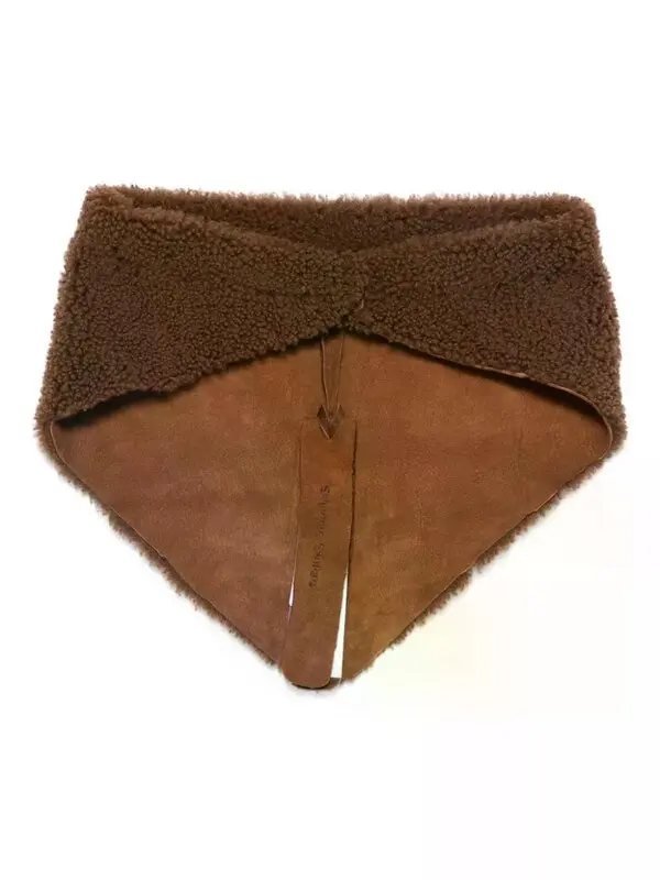 SALVATORE SANTORO Shearling Scarf - Brown