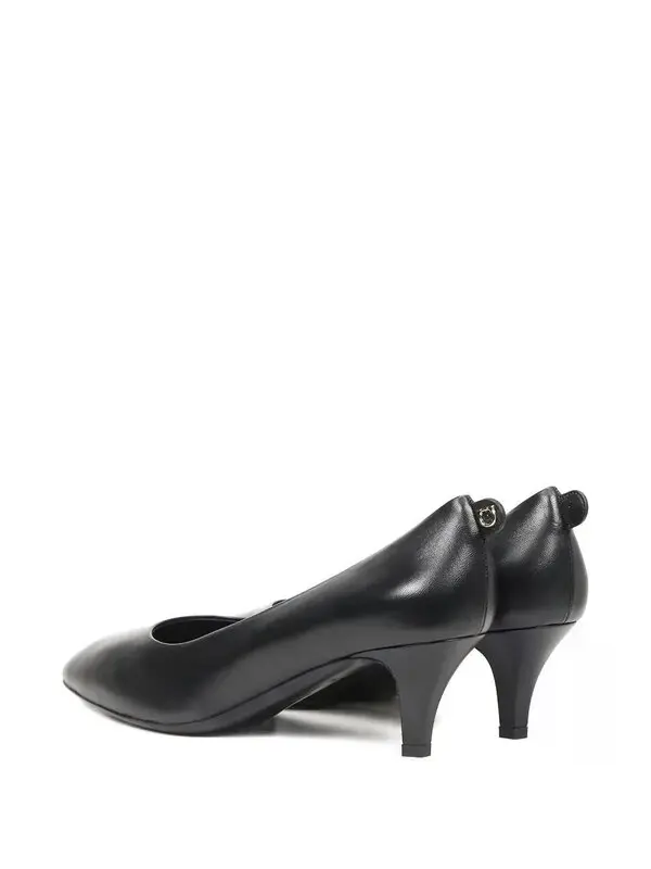 FERRAGAMO Leather Kitten-heel Pumps