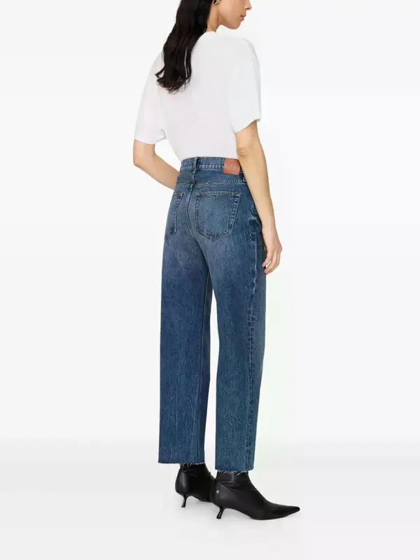 ANINE BING Gavin Frayed-hem Jeans