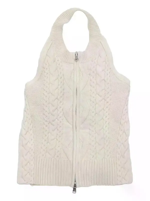 3.1 Phillip Lim Cable-knit Halterneck Top