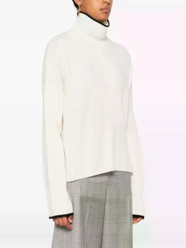 Pinko High-neck Wool-cashmere Sweater