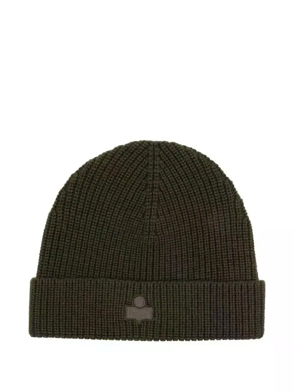 MARANT Ribbed Beanie - Green