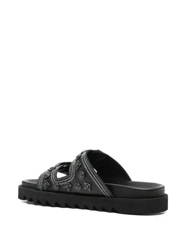 TOGA VIRILIS Buckle-embellished Leather Sandals
