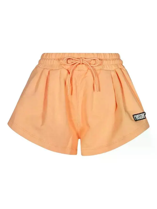 MSGM Logo-patch Track Shorts - Orange