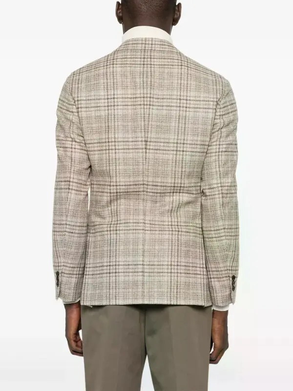 LARDINI Checked Two-button Blazer