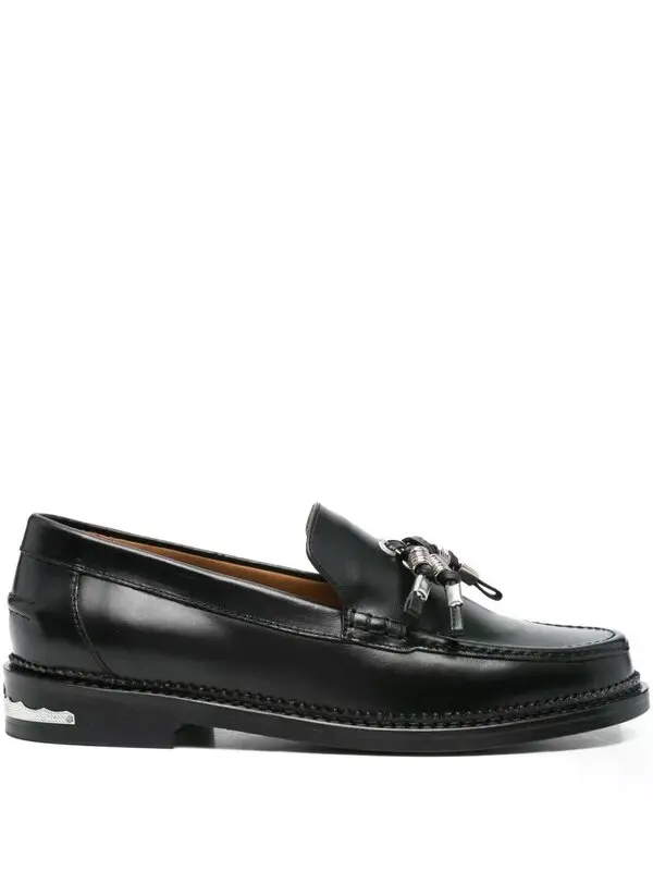 TOGA VIRILIS Tassel-embellished Leather Loafers