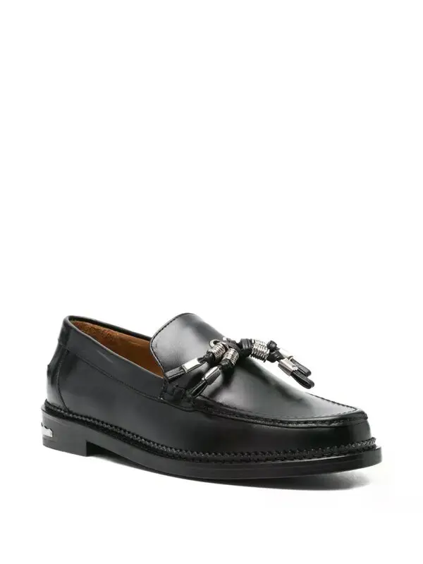 TOGA VIRILIS Tassel-embellished Leather Loafers