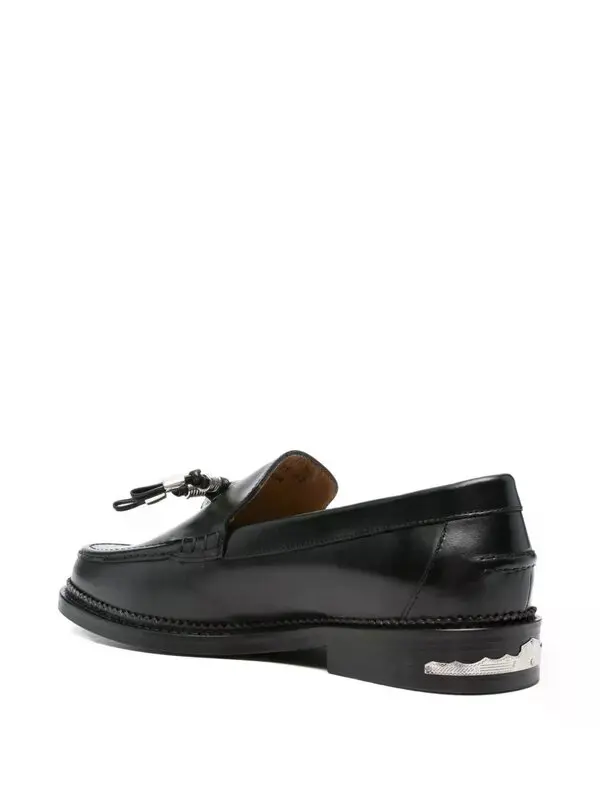 TOGA VIRILIS Tassel-embellished Leather Loafers