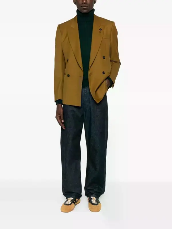 LARDINI Double-breasted Peak-lapel Blazer