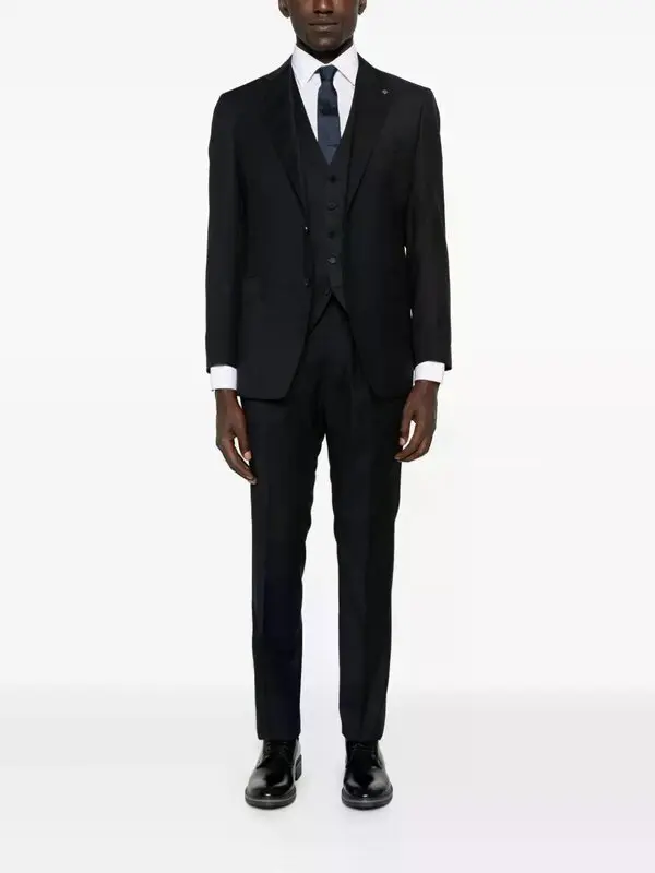 Tagliatore Button-fastening Sleeveless Waistcoat - Blue