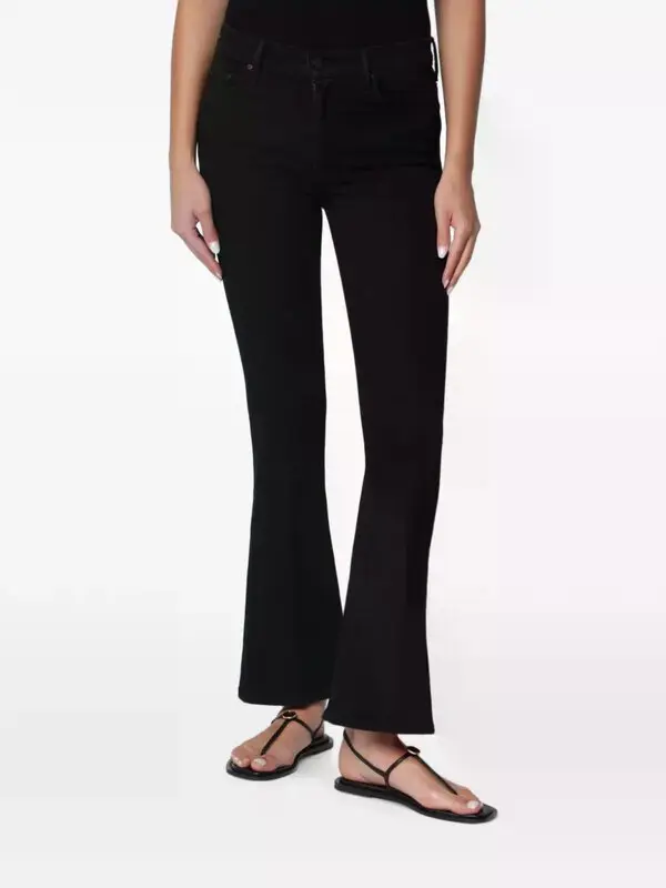 MOTHER The Weekender Flared-leg Jeans - Black