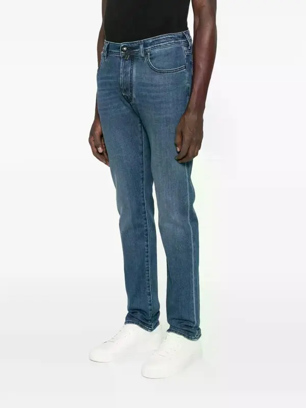 Jacob Cohen Five-pocket Cotton-blend Jeans - Blue