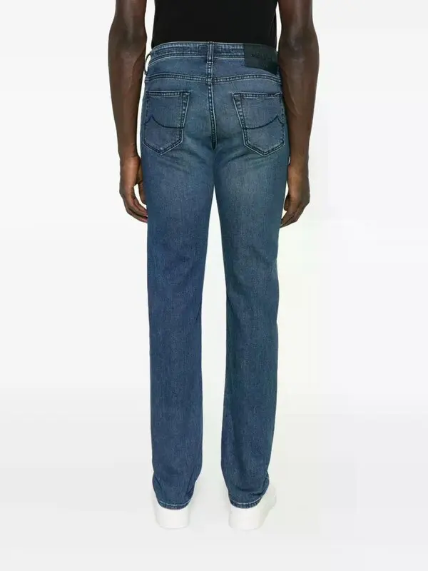 Jacob Cohen Five-pocket Cotton-blend Jeans - Blue