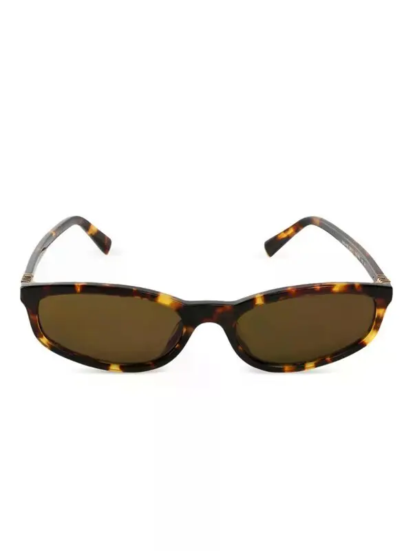 Miu Miu Tortoiseshell Rectangle Sunglasses - Brown
