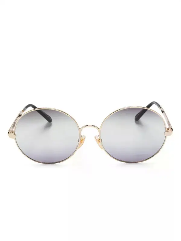 Chloé Round Frame Sunglasses - Gold