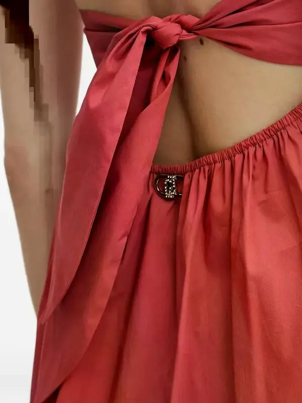 Liu Jo Halter-neck Tie-back Maxi Dress