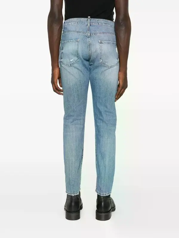 YES LONDON Distressed Straight Leg Jeans