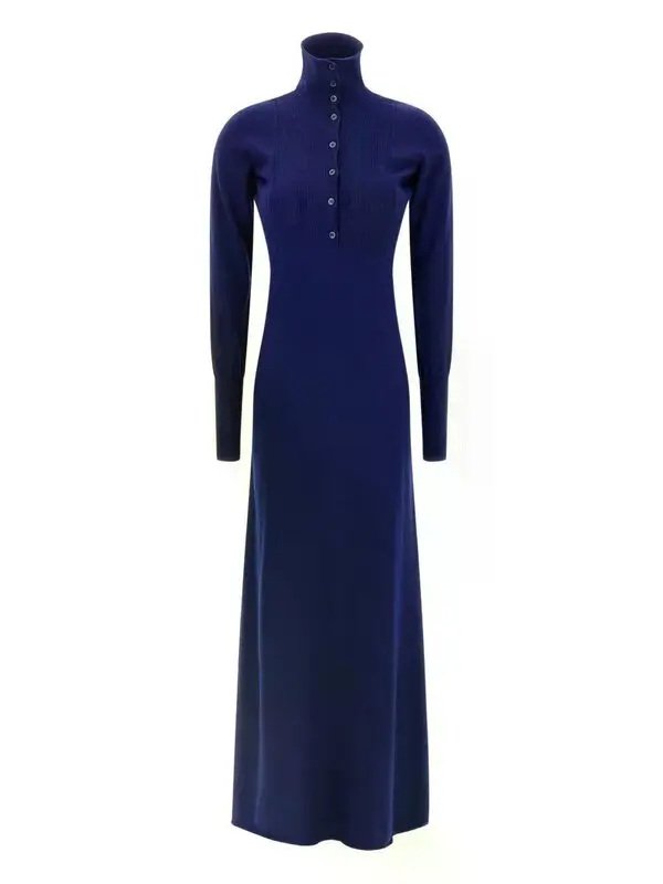 TOM FORD Ribbed-knit Maxi Dress - Blue