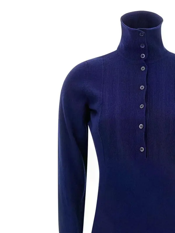 TOM FORD Ribbed-knit Maxi Dress - Blue