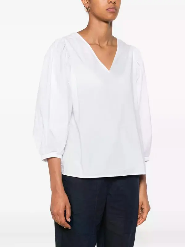 Marc O'polo Blouse V-neck Organic Cotton