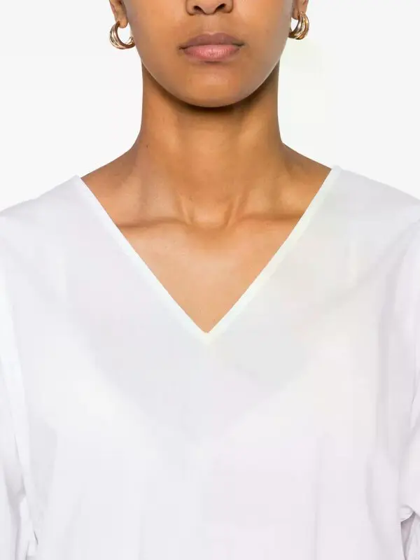 Marc O'polo Blouse V-neck Organic Cotton