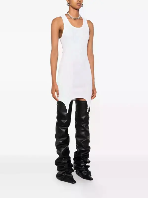 JEAN PAUL GAULTIER Ribbed Mini Dress - White