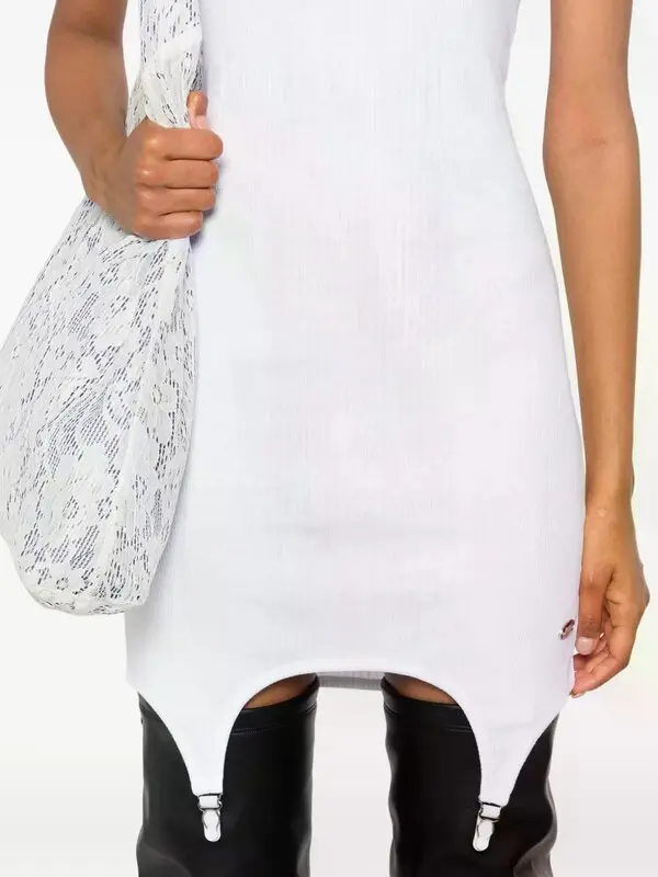 JEAN PAUL GAULTIER Ribbed Mini Dress - White