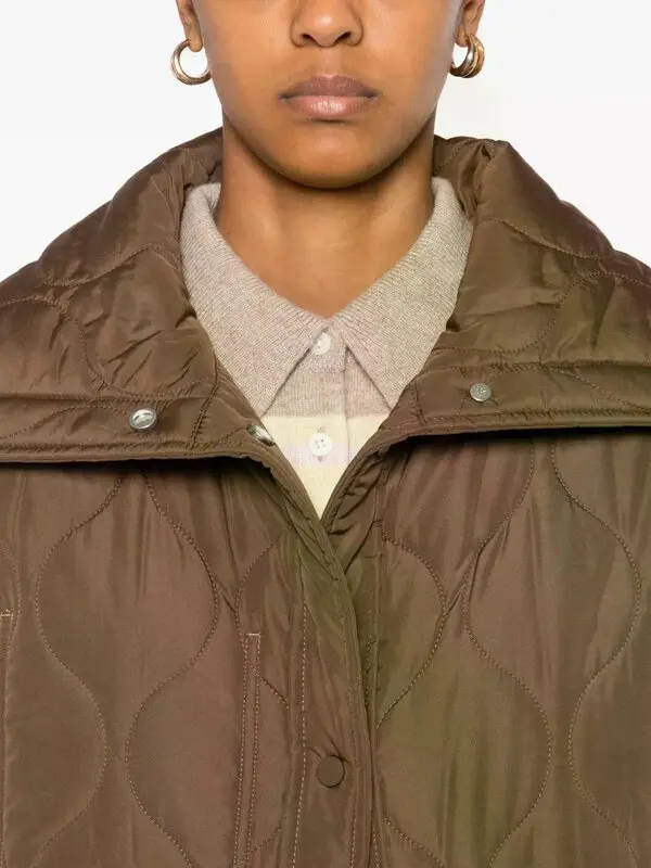 Marc O'polo Quilted Sleeveless Coat - Brown