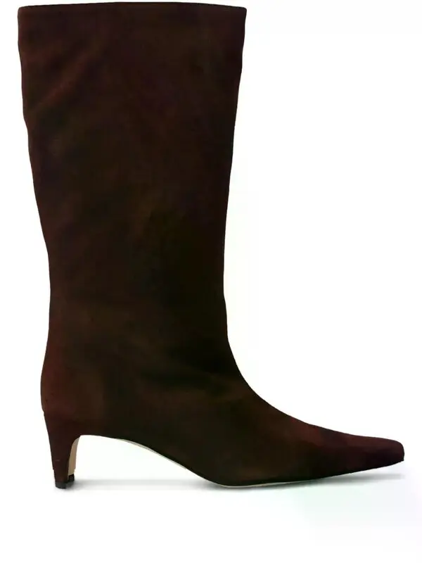 Staud 55mm Leather Pointed-toe Boots