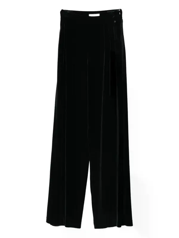 NISSA Pleated Textured Trousers