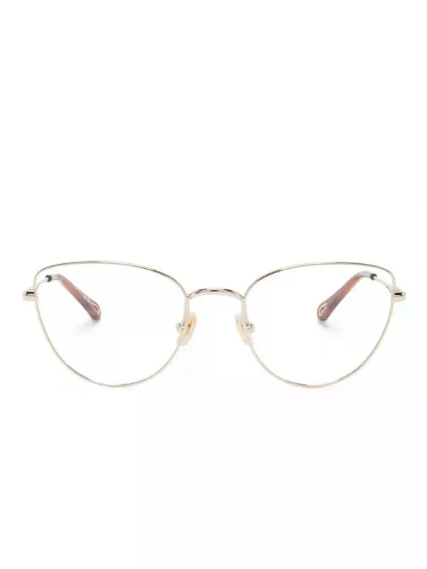 Chloé Cat-eye Frame Glasses - Gold
