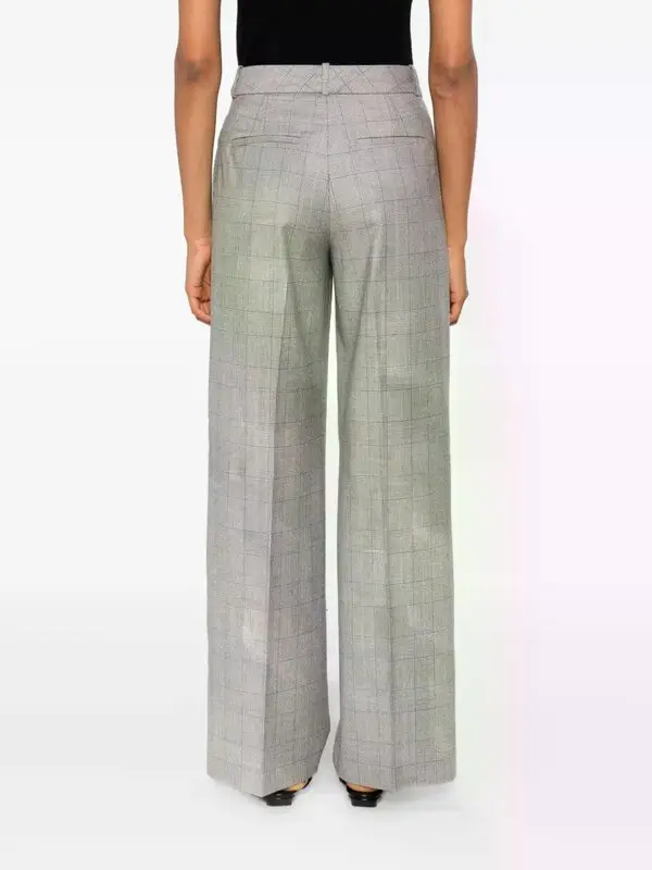 Peserico Checked Straight-leg Trousers