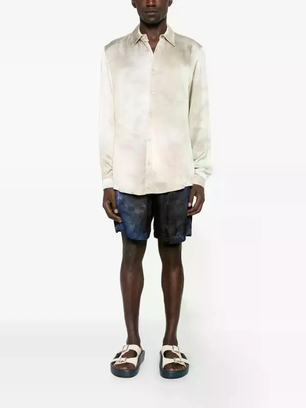 YES LONDON Tie-dye Drawstring Shorts