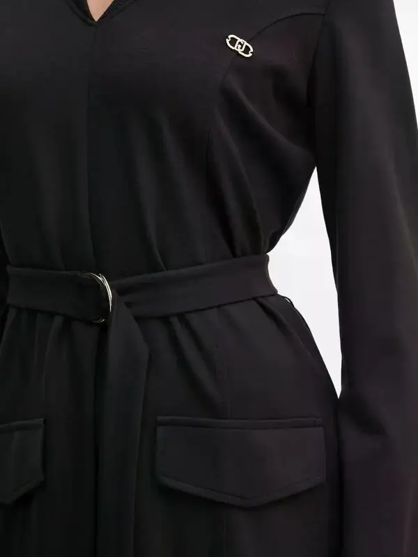 Liu Jo Belted V-neck Dress