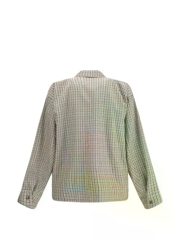 Balenciaga Checked Zip-up Shirt Jacket