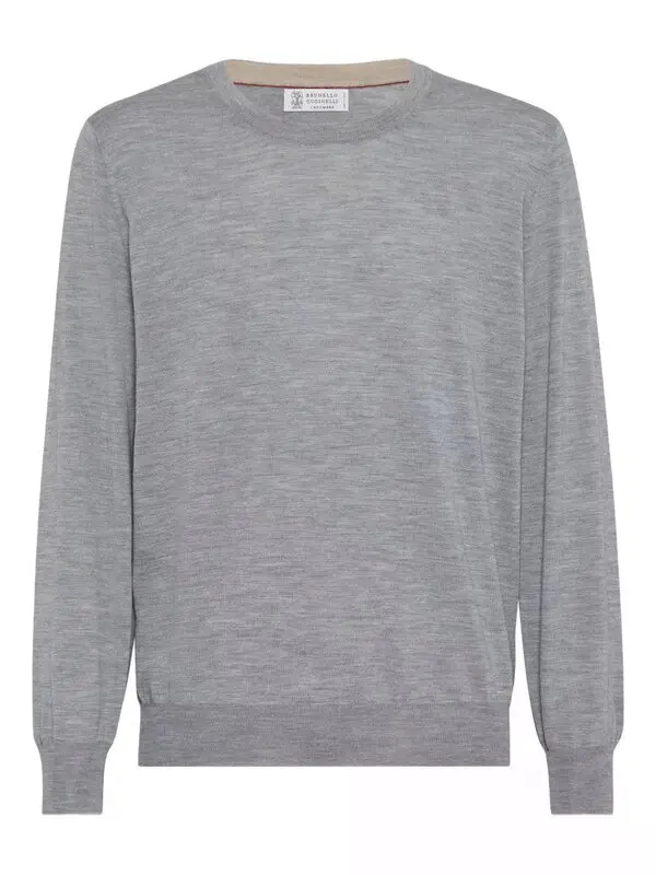 Brunello Cucinelli Elbow-patch Jumper - Grey
