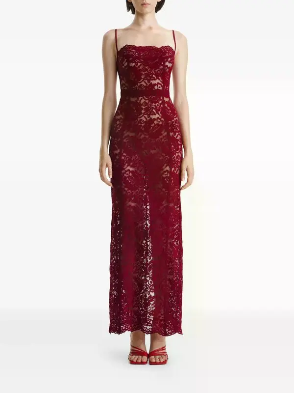 2310 STUDIO Lace-paneled Maxi Dress