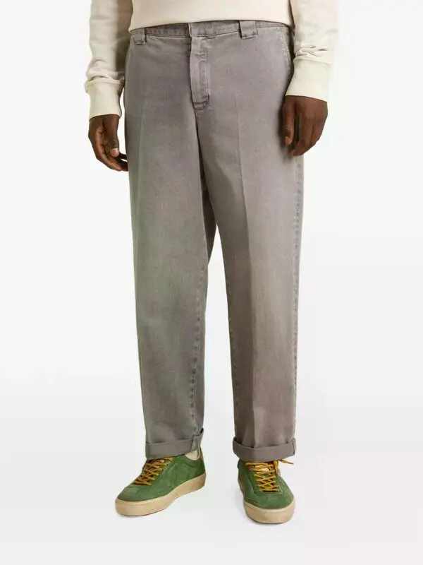 GOLDEN GOOSE Cuffed Cotton Trousers