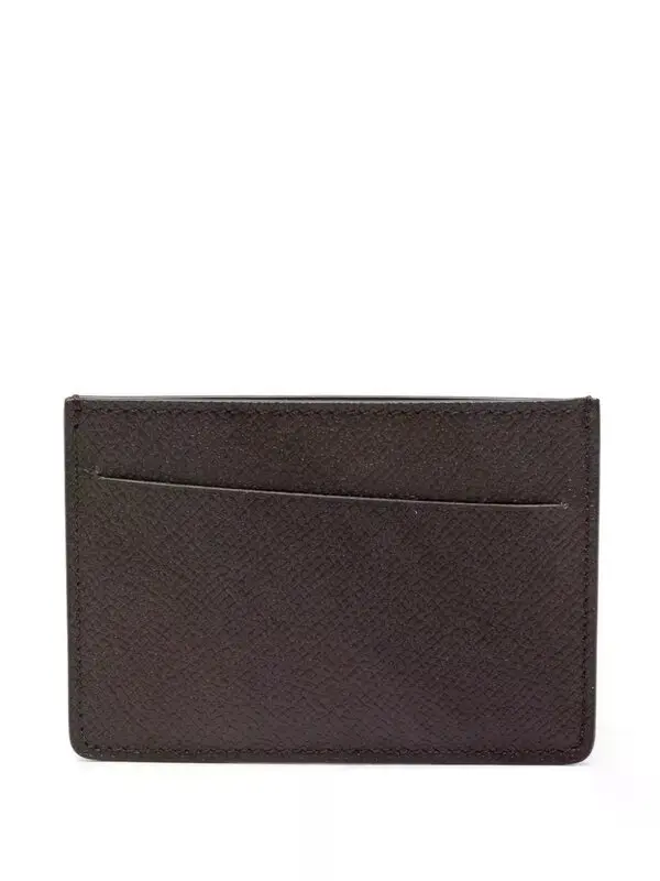 MAISON MARGIELA Stitch-detail Cardholder - Brown