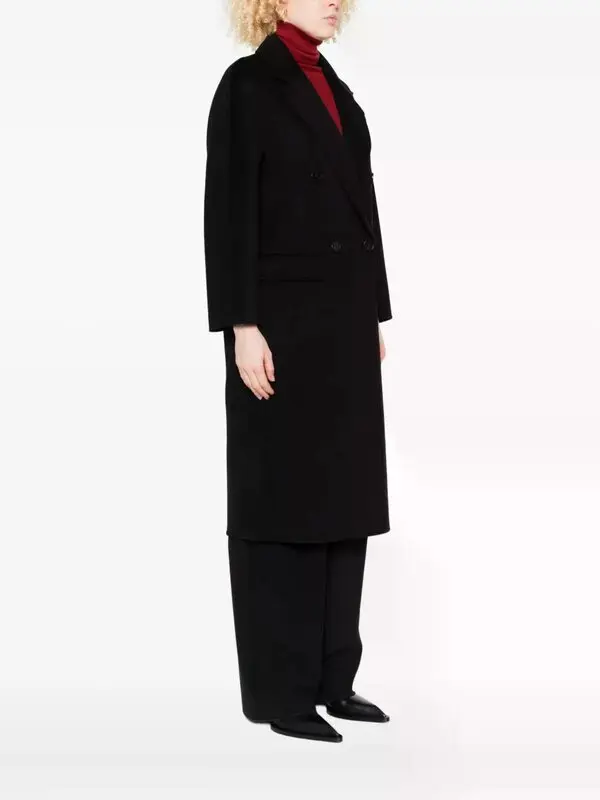 Alpha Studio Wool Double-breasted Coat
