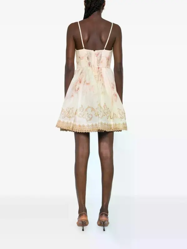 Zimmermann Hypnotic Trimmed Mini Dress
