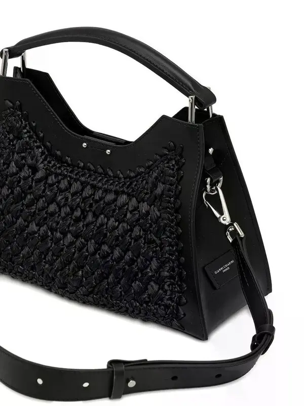 GIANNI CHIARINI Woven Panel Cross Body Bag