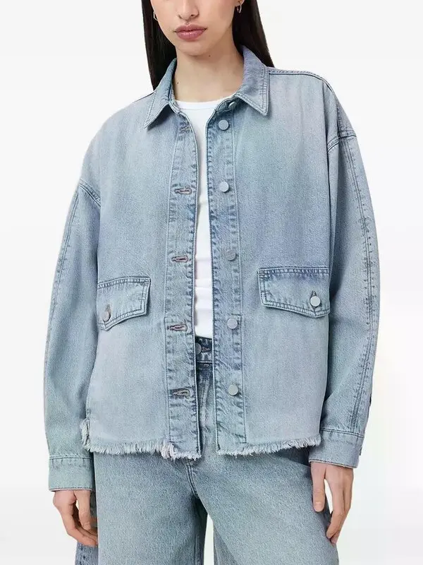 ALLSAINTS Frayed-hem Denim Jacket