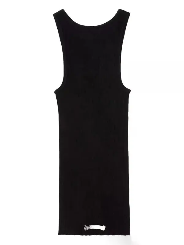 Chrome Hearts Ribbed Tank Top With Cross Motif