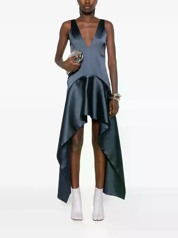 JW Anderson V-neck Draped Hem Dress