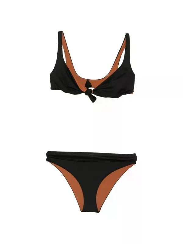 FISICO Bow-detail High-waist Bikini