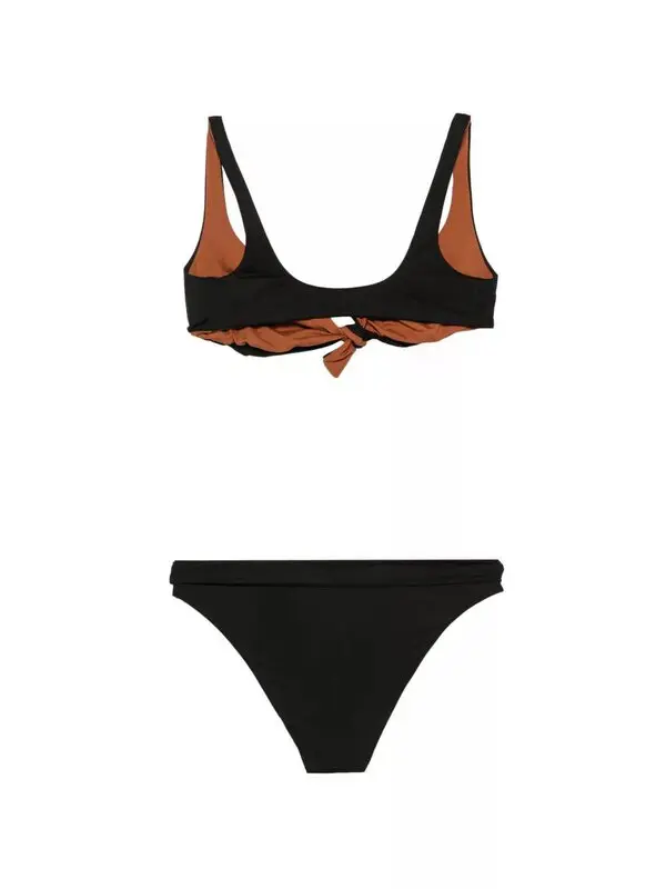 FISICO Bow-detail High-waist Bikini
